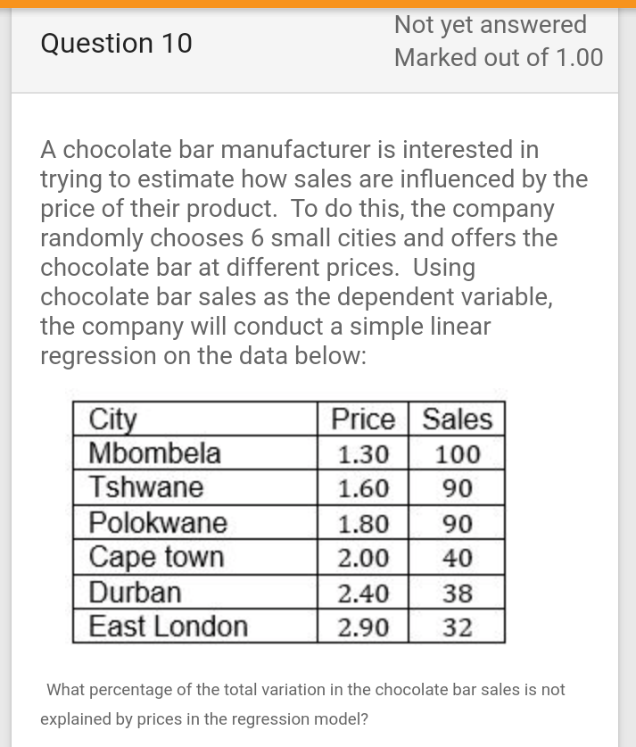 Solved A chocolate bar manufacturer is interested in trying | Chegg.com
