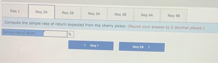 Solved Problem 14-24 (Algo) Simple Rate of Return; Payback | Chegg.com
