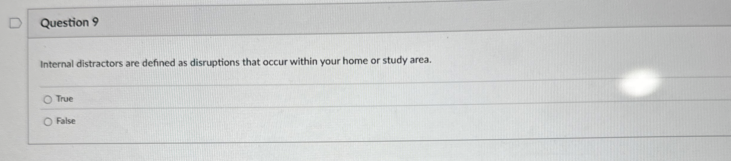 Solved Question 9Internal distractors are defined as | Chegg.com