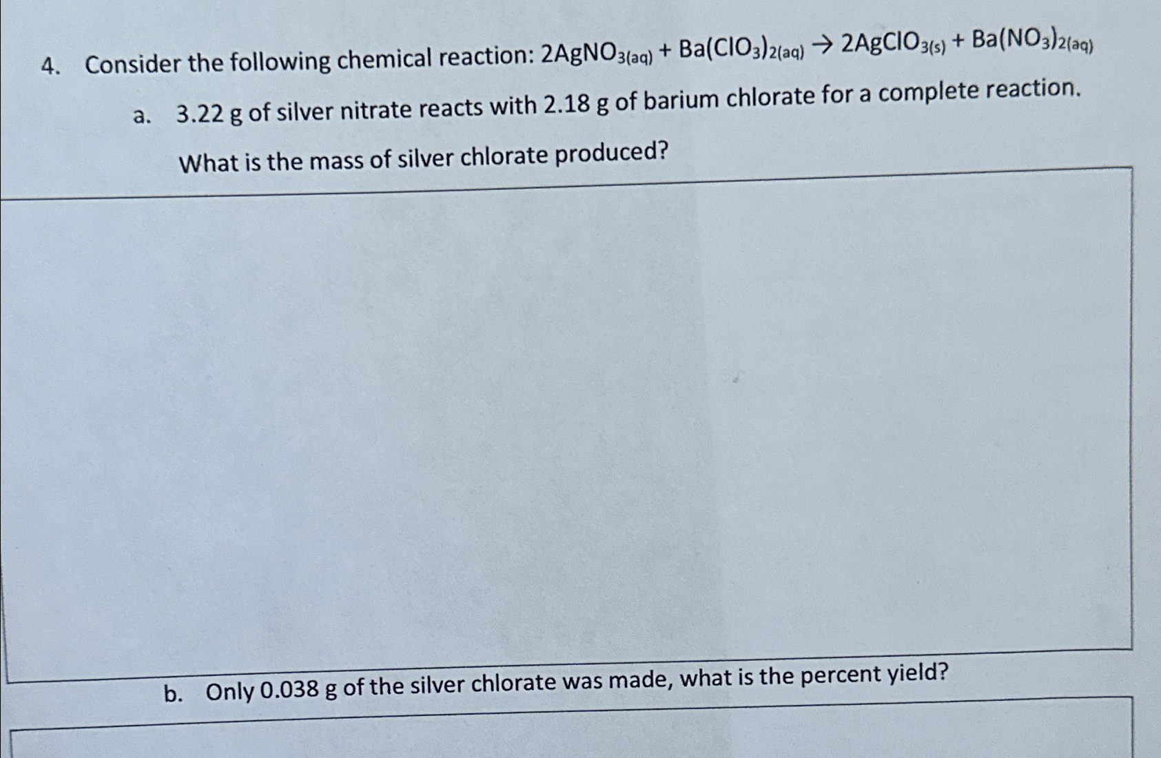 Solved Consider the following chemical reaction: | Chegg.com