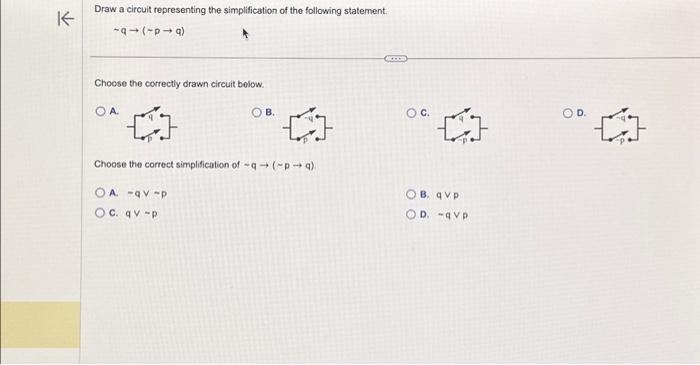 Solved K Draw a circuit representing the simplification of | Chegg.com