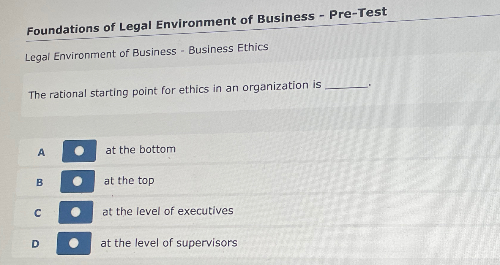 Solved Foundations of Legal Environment of Business - | Chegg.com