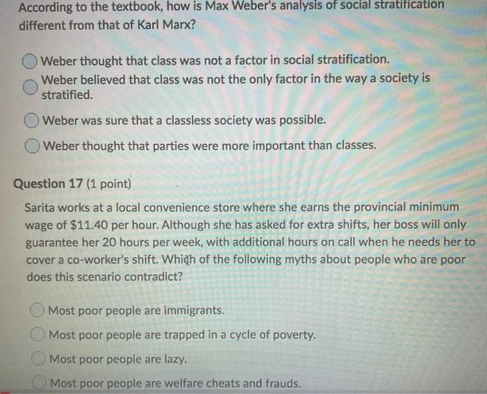 Solved According to the textbook, how is Max Weber's | Chegg.com