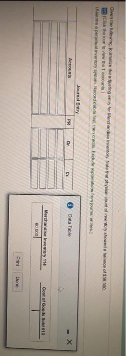 Solved Given the ﻿following, journalize the adjusting entry | Chegg.com