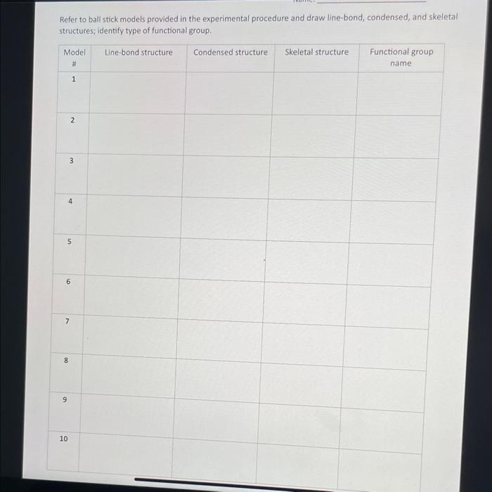 Solved 1. Refer to the following ball-stick models of | Chegg.com