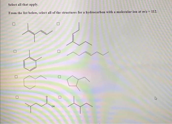 Solved Select all that apply. From the list below, select | Chegg.com