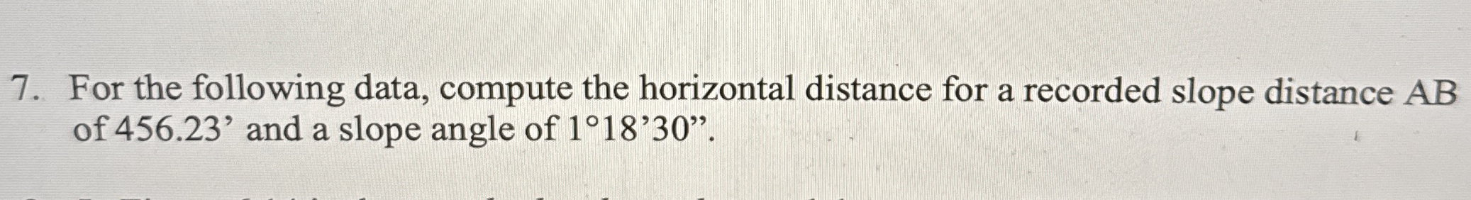 Solved For the following data, compute the horizontal | Chegg.com