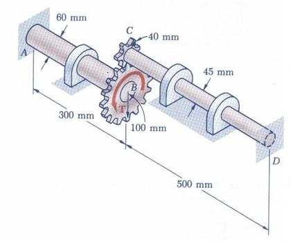 Ends A and D of the two solid steel shafts AB and CD | Chegg.com