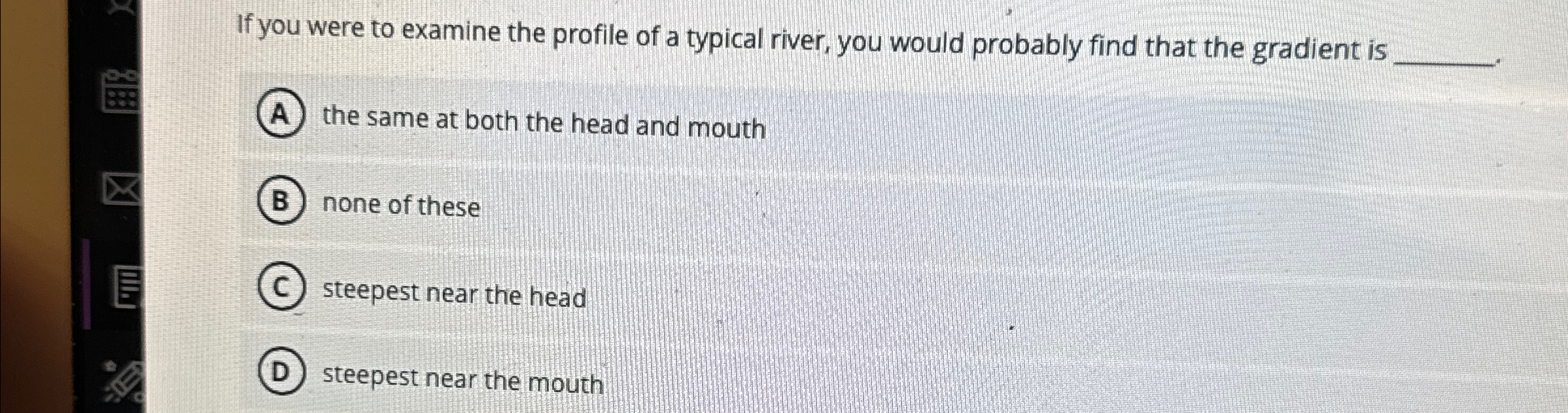 Solved If you were to examine the profile of a typical | Chegg.com