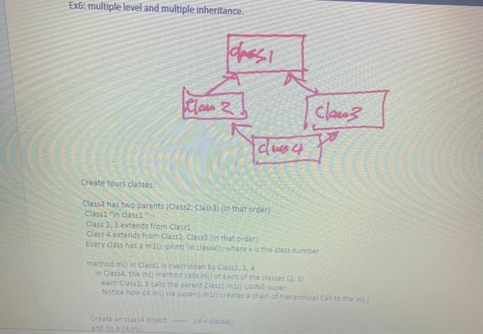 Solved Ex5: Single Pz Class 2, 3, 4 Classi: 'root" Every | Chegg.com