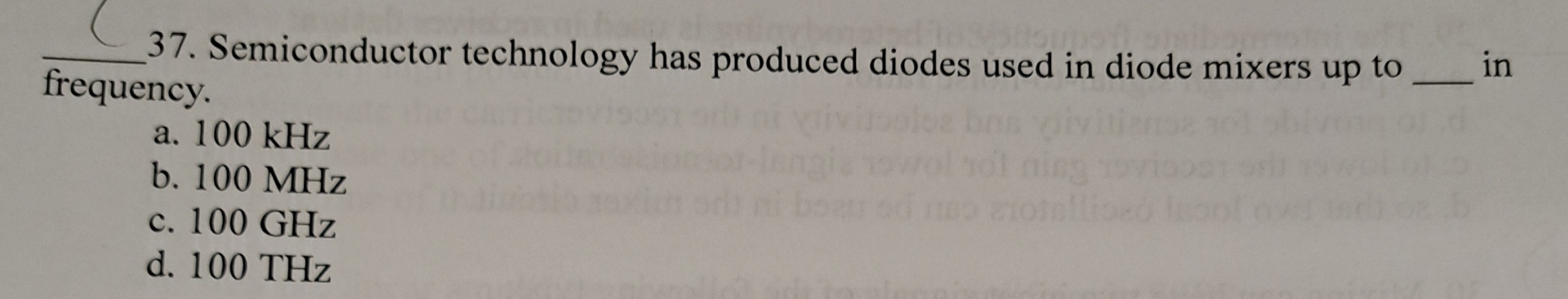 Solved Semiconductor technology has produced diodes used in | Chegg.com