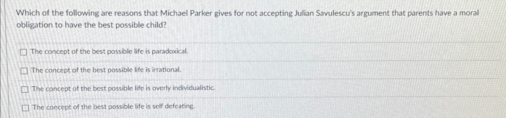 Solved Which of the following are reasons that Michael | Chegg.com