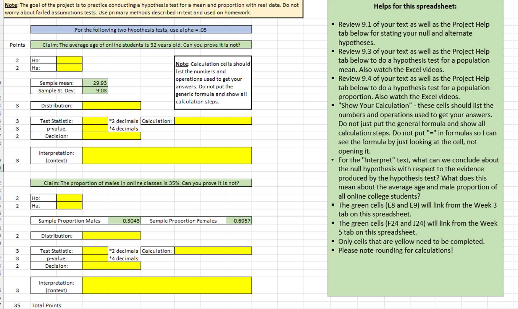 Solved For this part of the project and based on your | Chegg.com