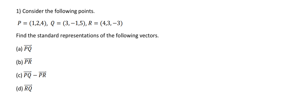 Solved Consider the following | Chegg.com
