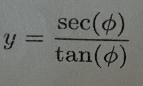 Solved YE - sec(0) tan(0) | Chegg.com