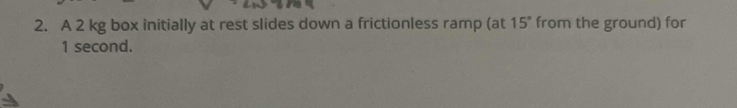 Solved A 2 ﻿kg box initially at rest slides down a | Chegg.com