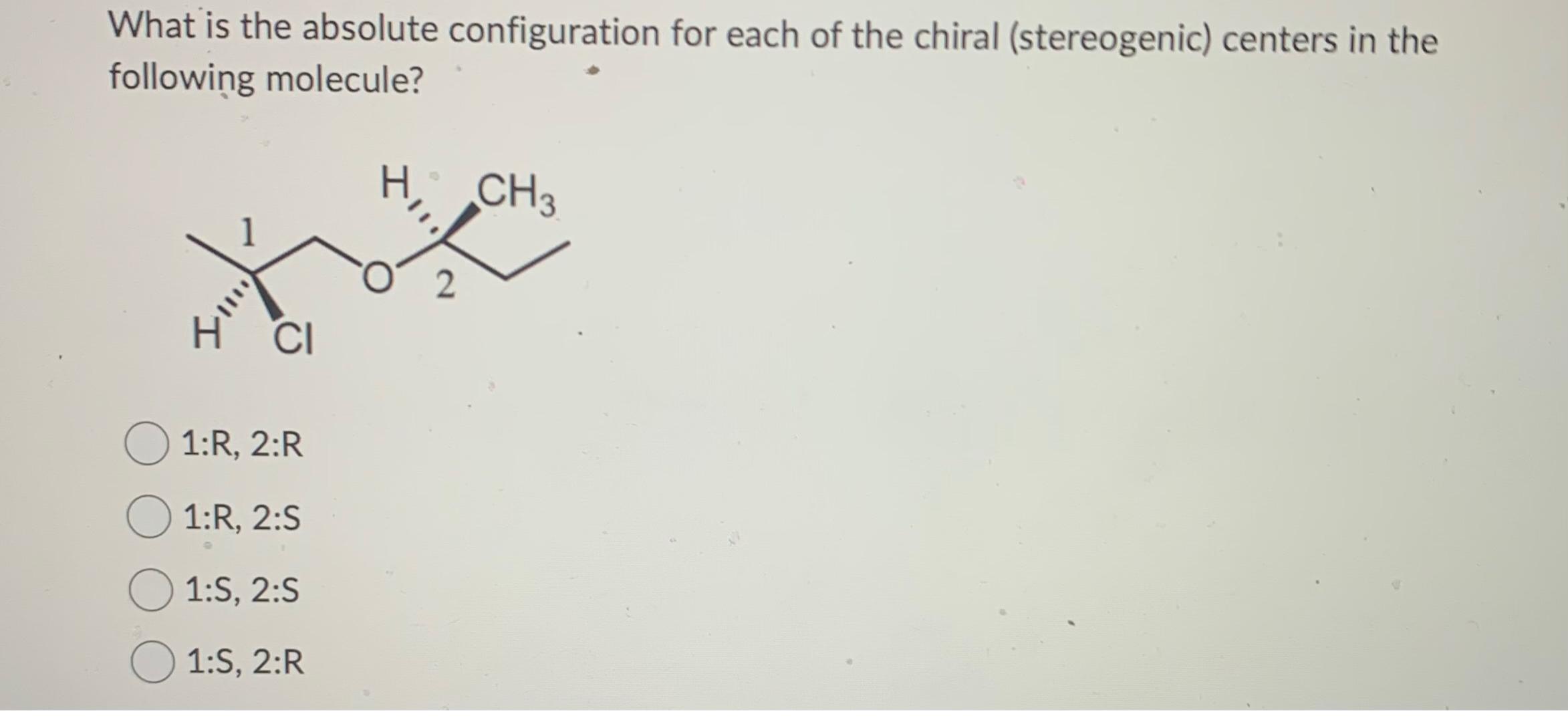 Solved What is the absolute configuration for each of the | Chegg.com