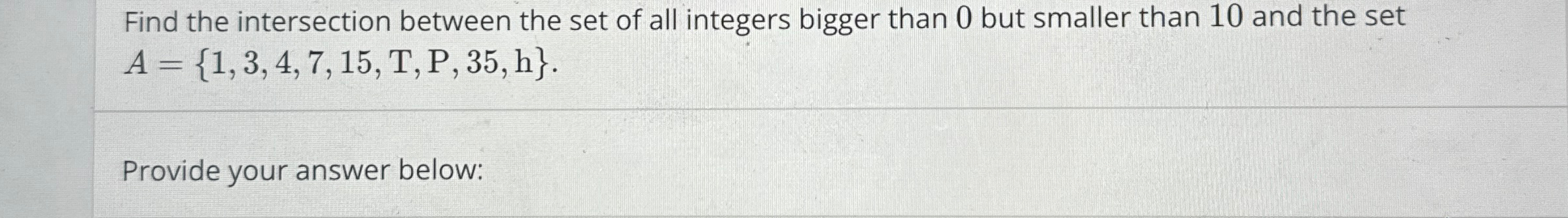 Solved Find the intersection between the set of all integers | Chegg.com