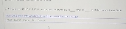 Solved A citarion to 42 ﻿U.S.C. 51991 ﻿means that the | Chegg.com