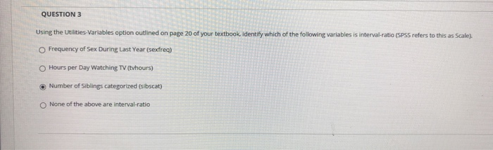 Solved QUESTION 3 Using the Utilities Variables option | Chegg.com