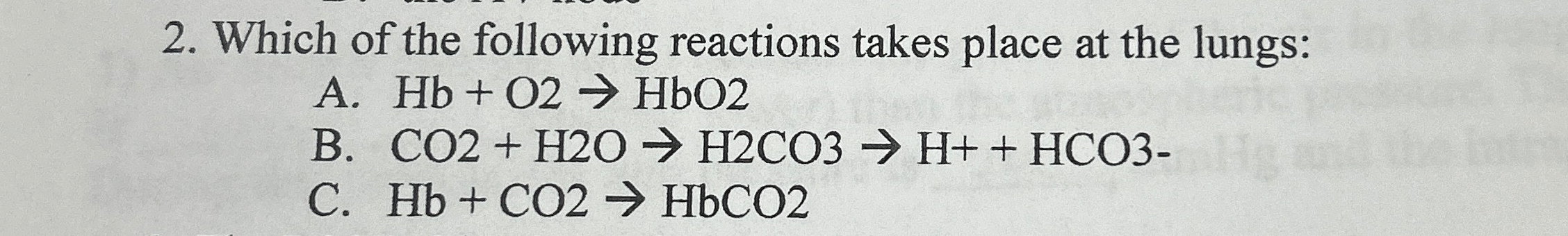 Solved Which of the following reactions takes place at the | Chegg.com