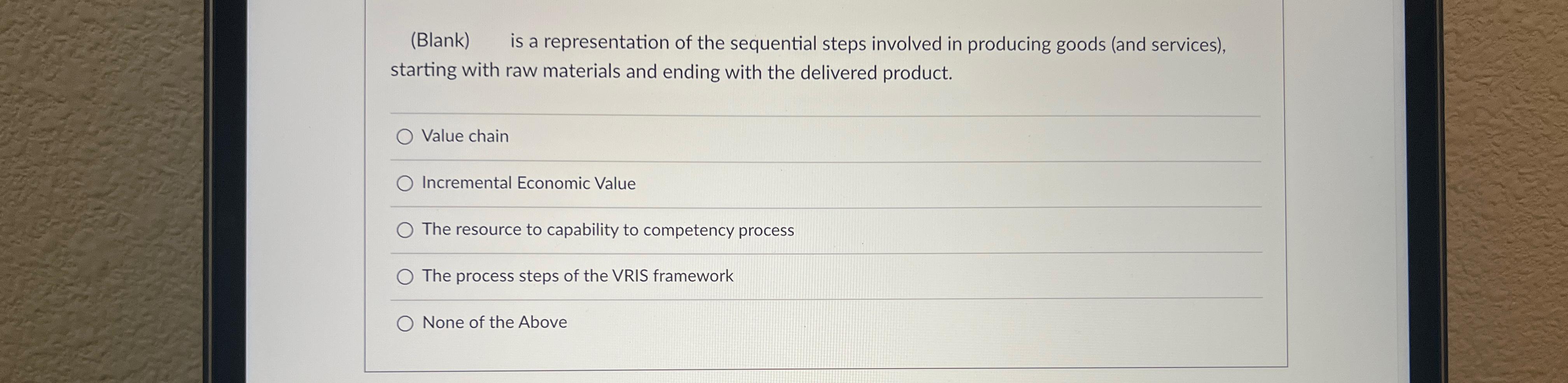 Solved (Blank) ﻿is a representation of the sequential steps | Chegg.com