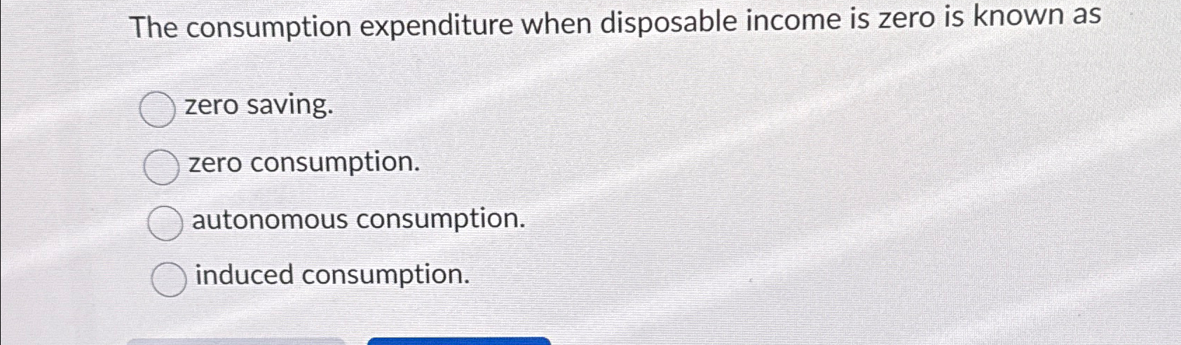 Solved The consumption expenditure when disposable income is | Chegg.com