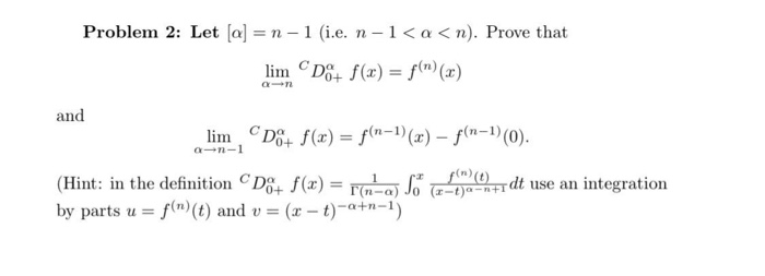 Solved Problem 2: Let [a] = n - 1 (i.e. n-1 | Chegg.com