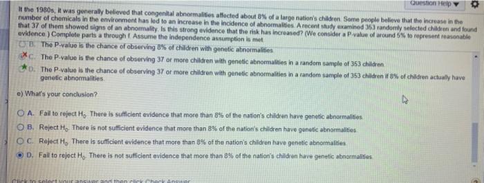 Solved Question Help If the 1980s, it was generally believed | Chegg.com