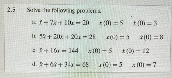 Solved Use MATLAB to numerically determine and plot the | Chegg.com