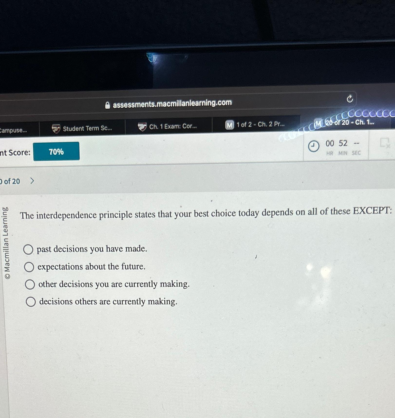 Solved assessments.macmillanlearning.comStudent Term | Chegg.com