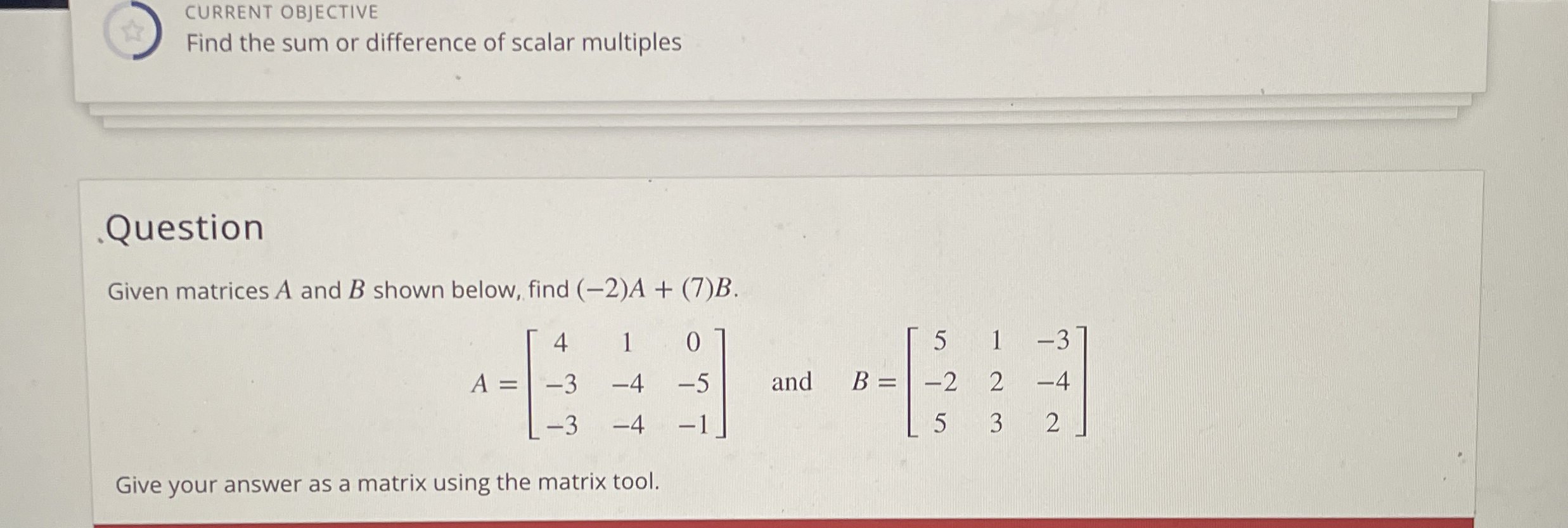 CURRENT OBJECTIVEFind the sum or difference of scalar | Chegg.com