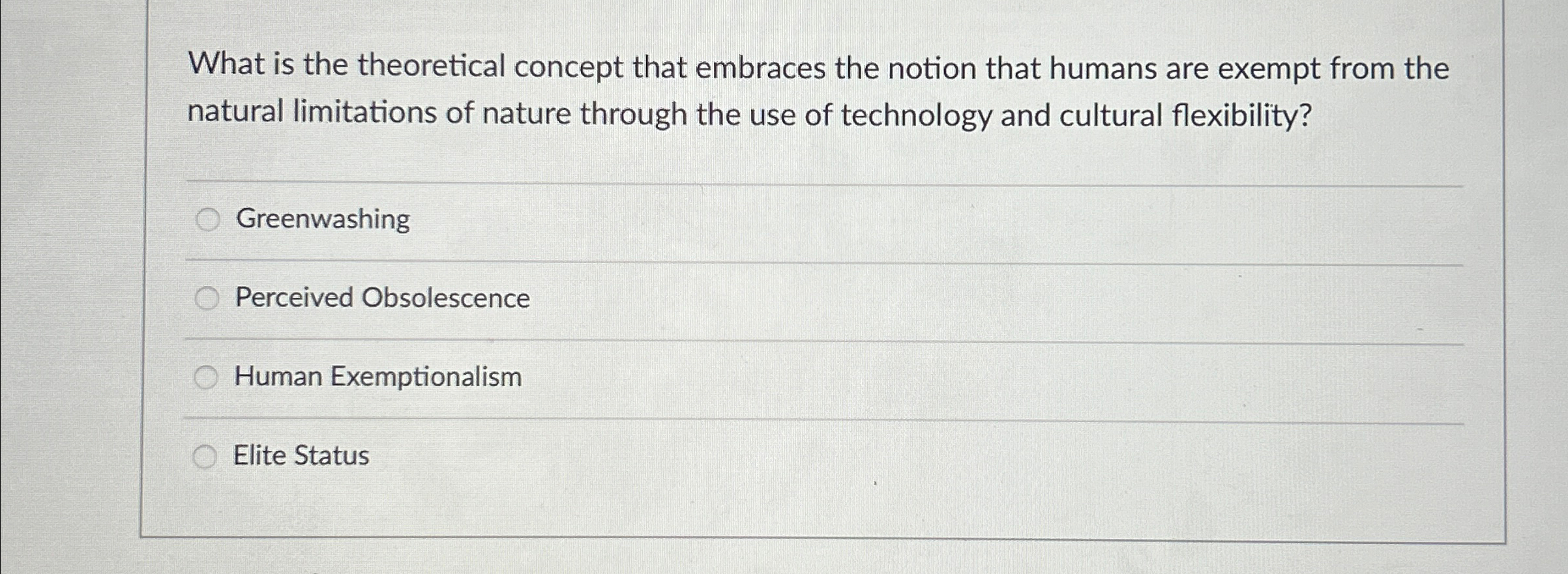 Solved What is the theoretical concept that embraces the | Chegg.com