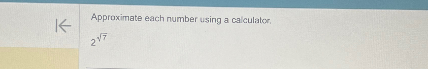 Solved Approximate each number using a calculator.272 | Chegg.com
