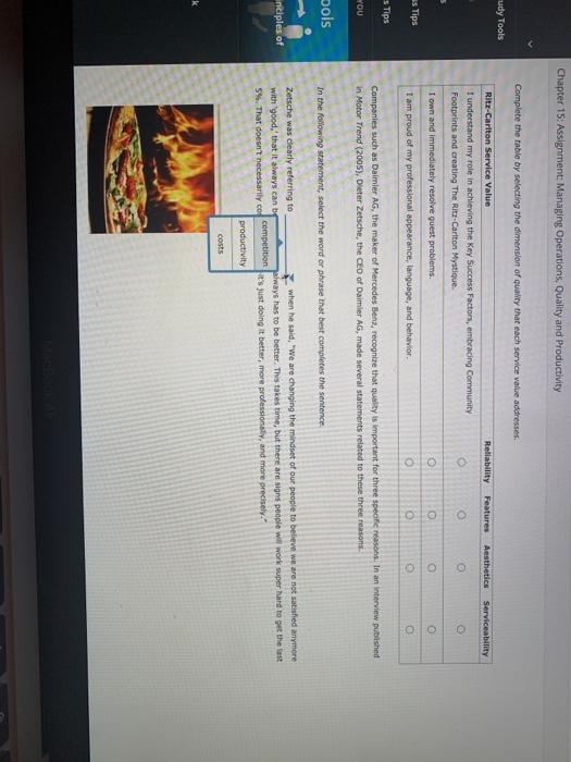 Solved Back to Assignment Attempts: Average: 73 5. Quality | Chegg.com