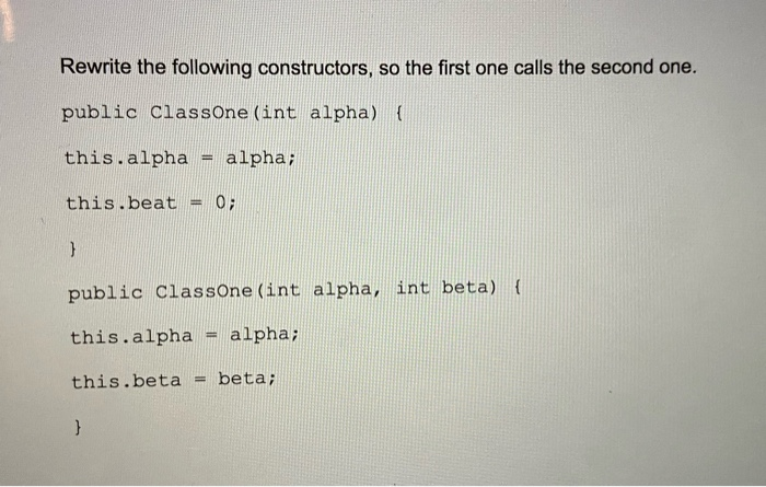 Solved SLUIT Consider the following code: public class Bug { | Chegg.com