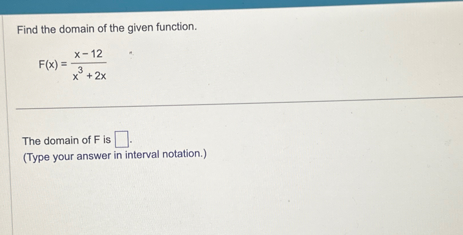 Solved Find the domain of the given | Chegg.com