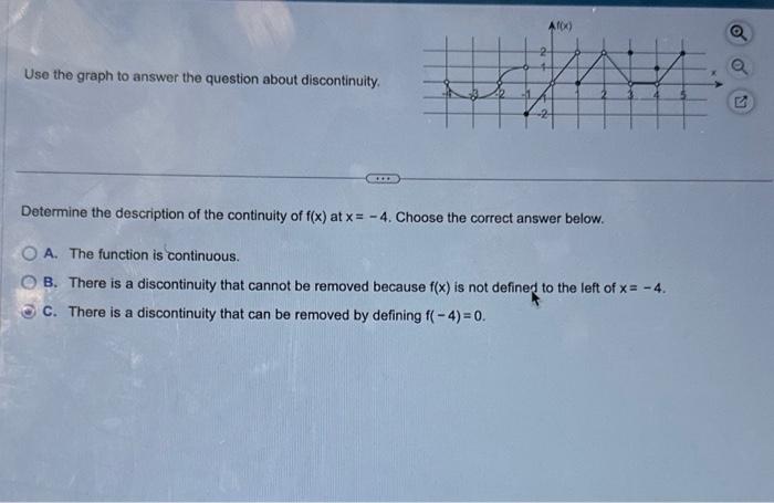 Solved Use the graph to answer the question about | Chegg.com