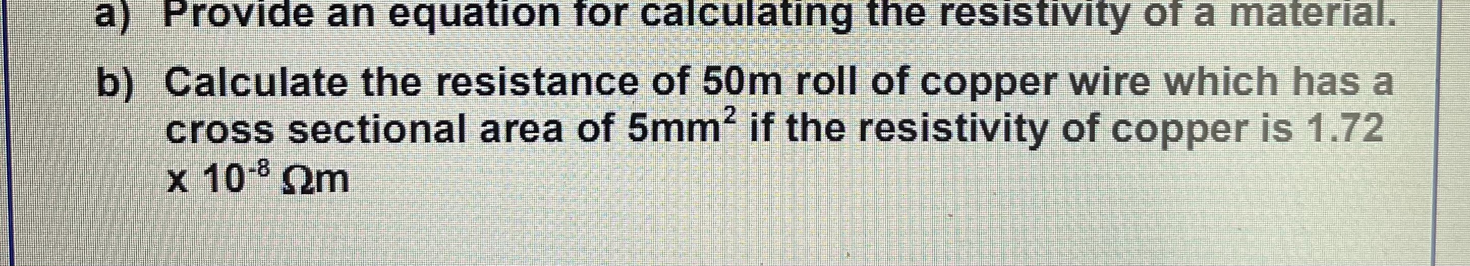 Solved a) ﻿Provide an equation for calculating the | Chegg.com