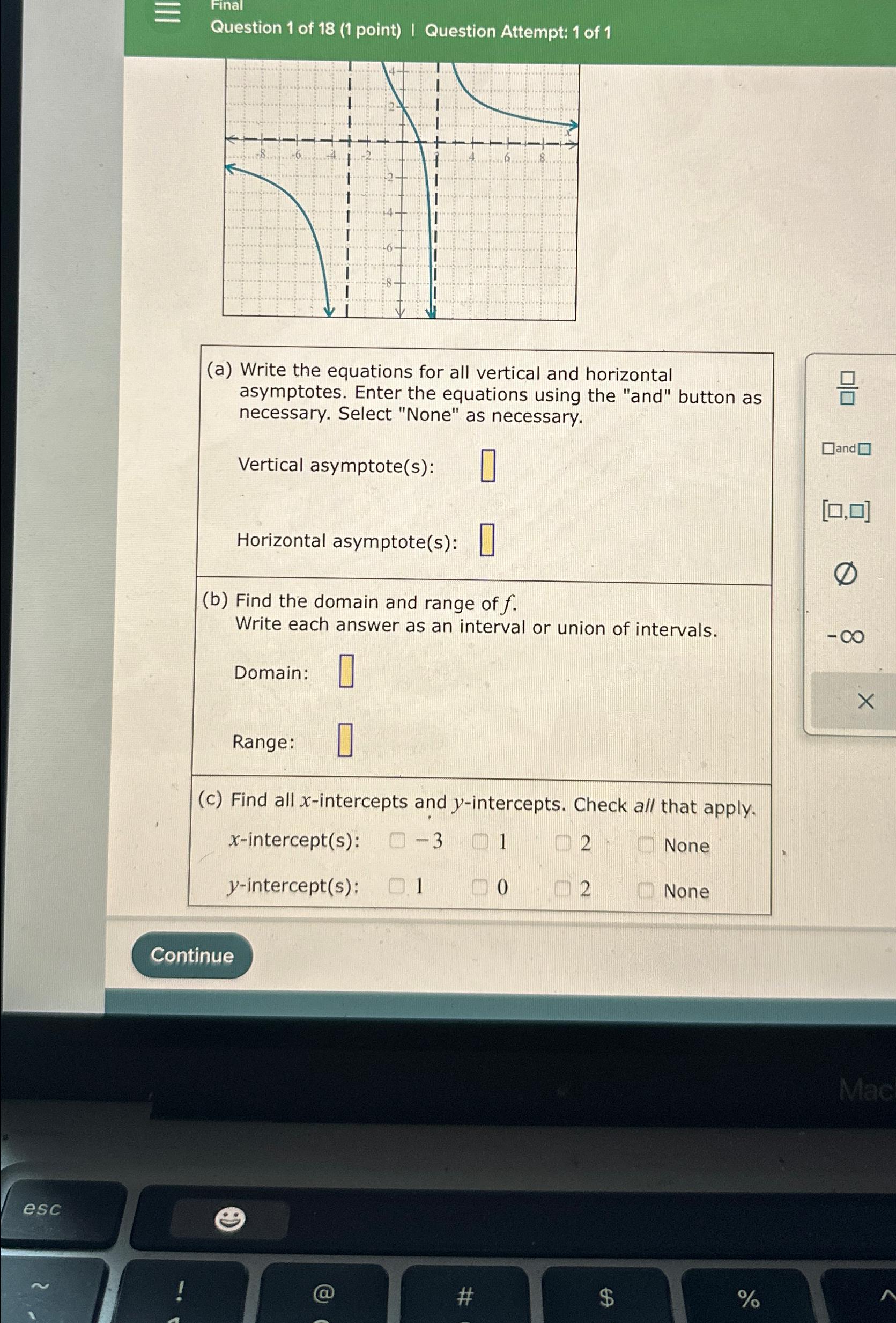 Solved FinalQuestion 1 ﻿of 18 (1 ﻿point) | ﻿Question | Chegg.com