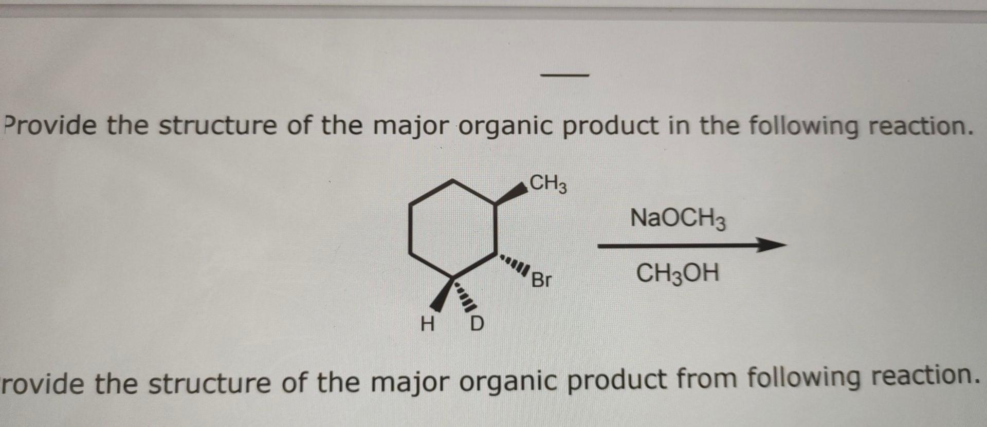 Solved 1 CH3CH2O+Na+ ethanol Provide the structure of the | Chegg.com