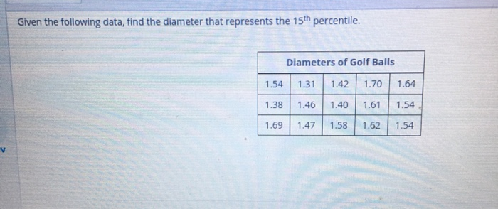 Solved Given the following data, find the diameter that | Chegg.com