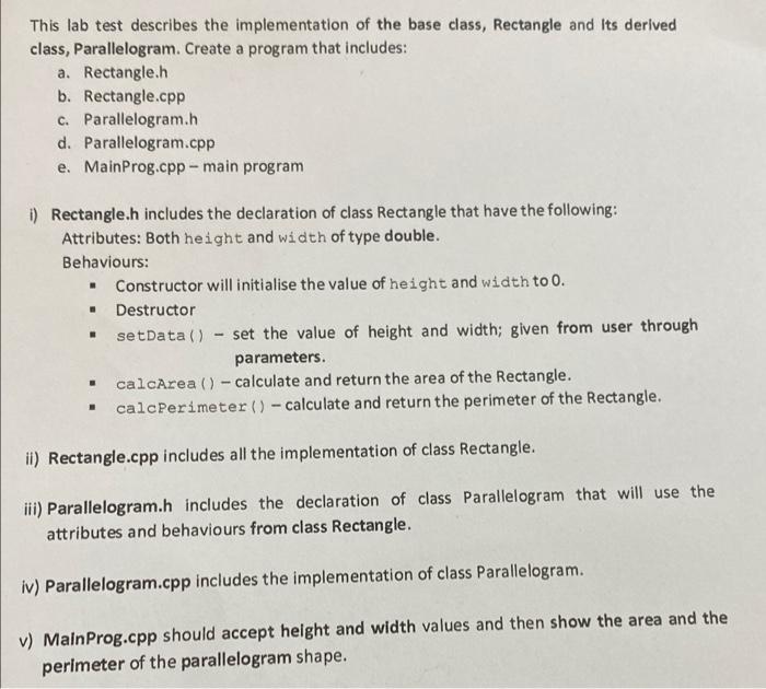 Solved This Lab Test Describes The Implementation Of The 7875