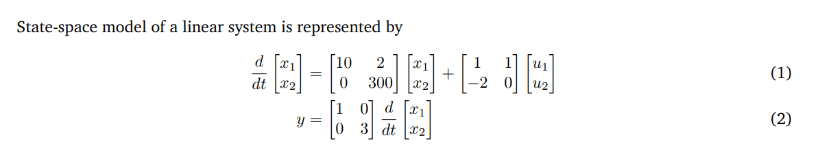 Solved Design a state-feedback that moves the eigenvalues of | Chegg.com