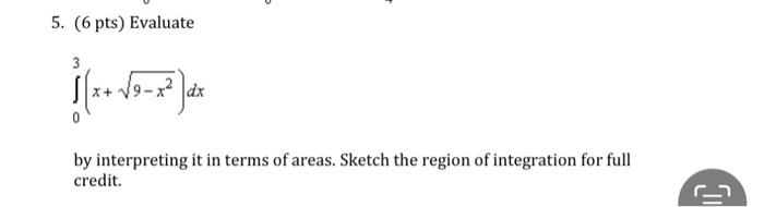 Solved 2. (5 pts) If f(x)=x−2,1≤x≤6, find the Riemann sum | Chegg.com