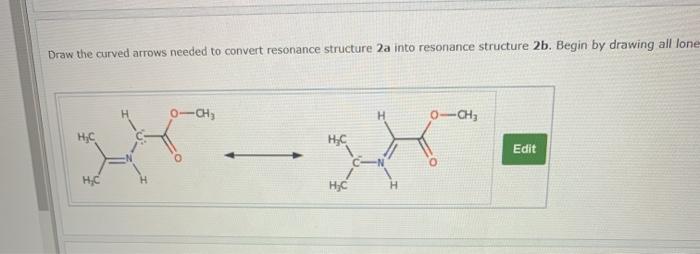 Solved Draw the curved arrows needed to convert resonance | Chegg.com