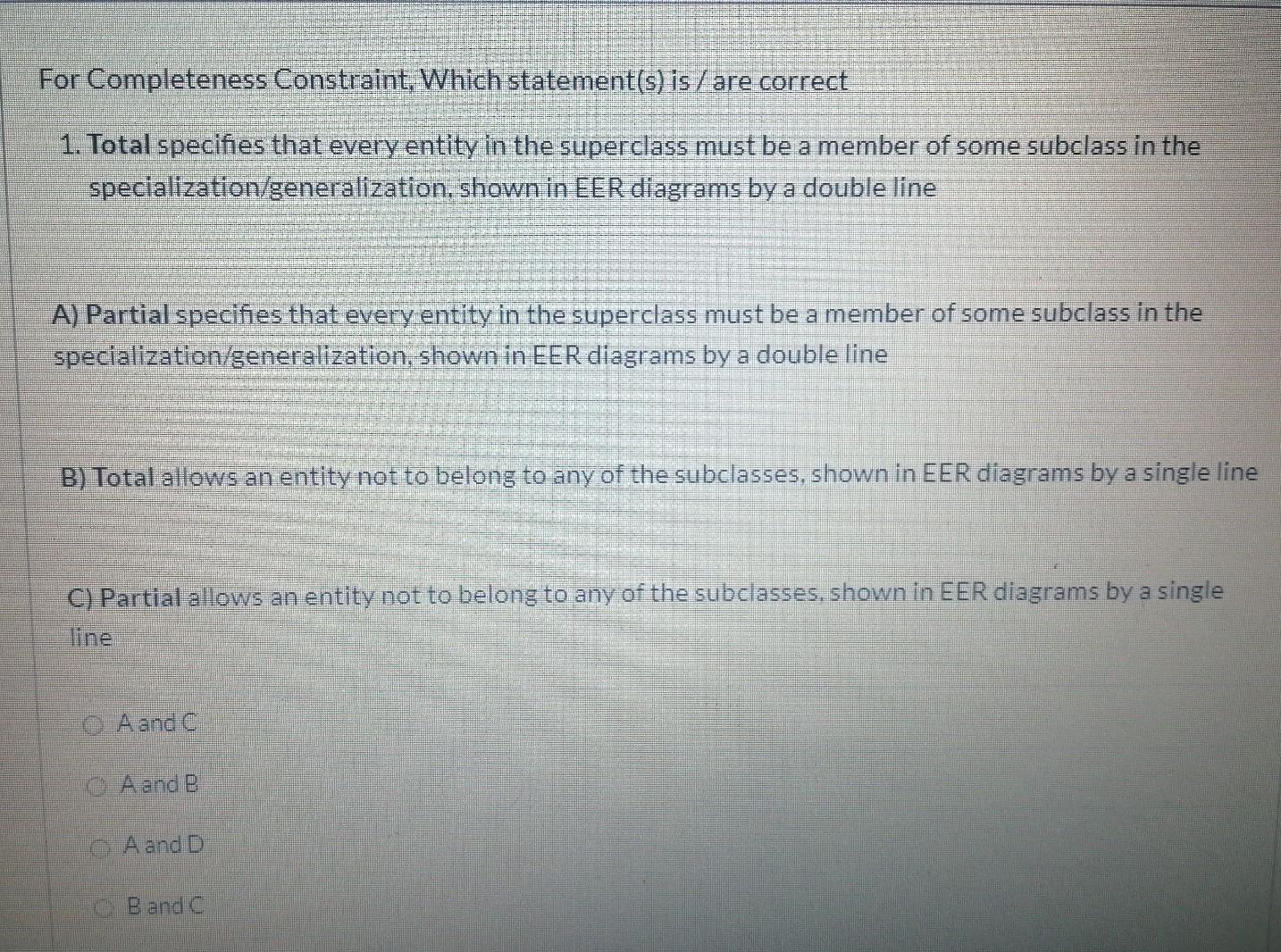 Solved For Completeness Constraint, Which statement(s) | Chegg.com