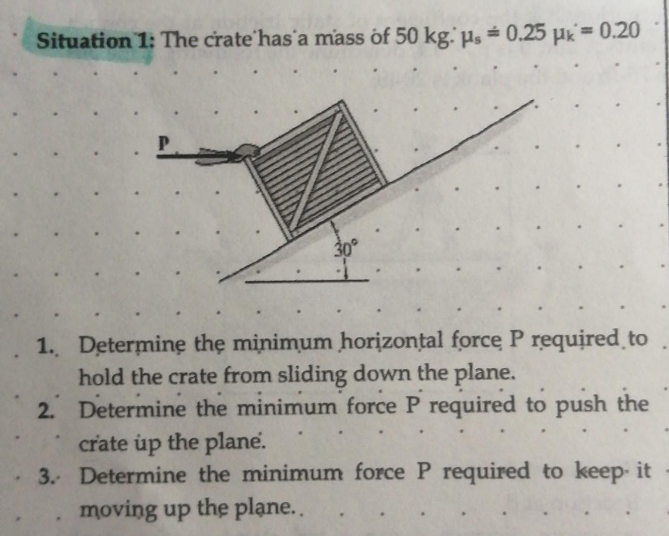 Solved Frictional force How to solve? I need full | Chegg.com