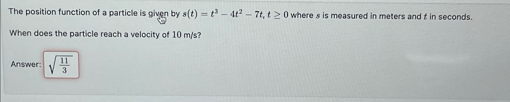Solved The position function of a particle is given by | Chegg.com