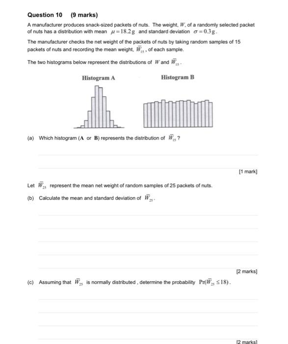 Solved Question 10 (9 marks) A manufacturer produces | Chegg.com